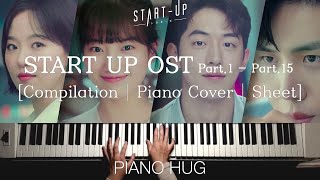 START UP OST - 15 Songs Compilation by Piano Hug楽譜