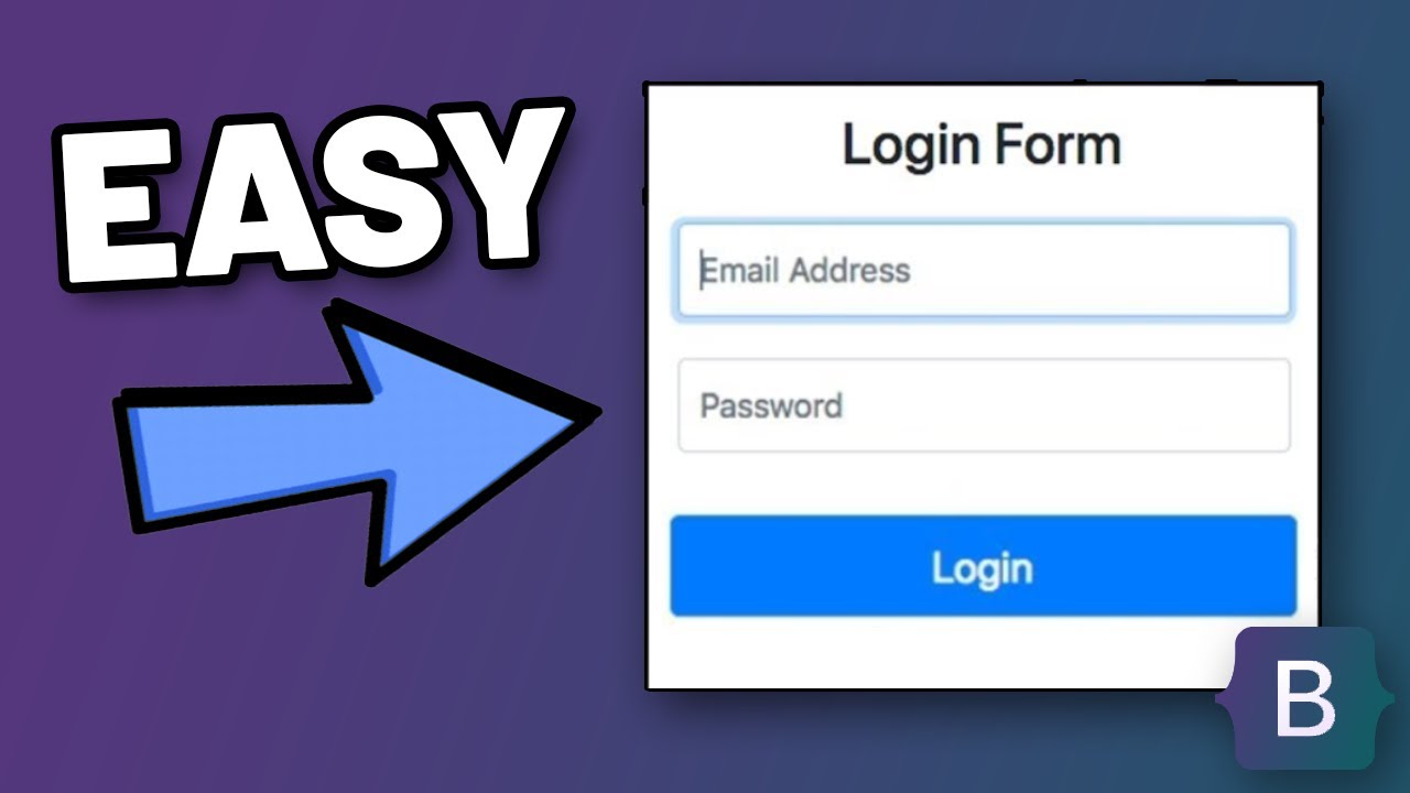 Create a FAST LOGIN FORM With Bootstrap 5