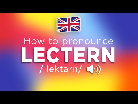 How To Pronounce Lectern (100% NATIVE Speaker!!)