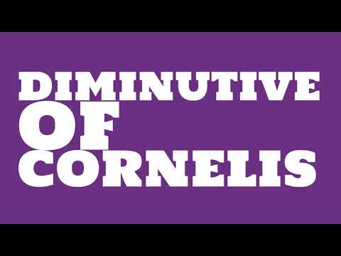 What does the name Corné mean?