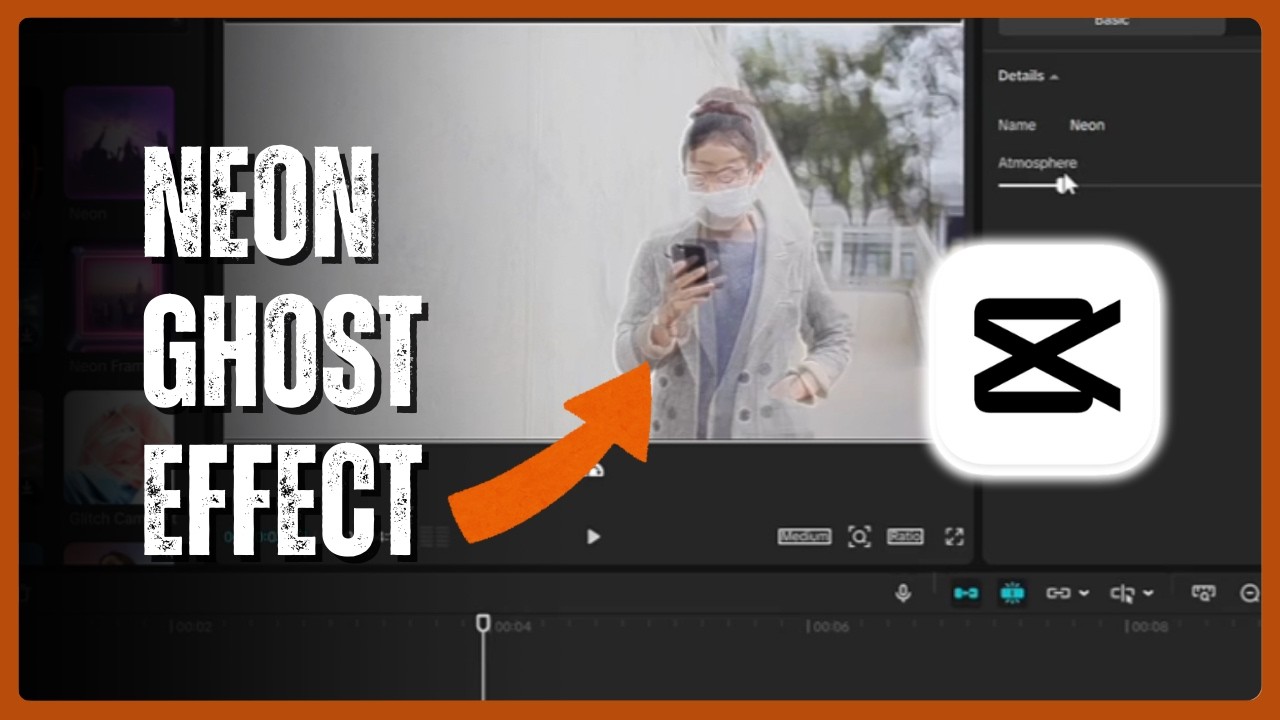 How to Make a Neon Ghost Effect in CapCut PC | Keyframe & Glow Tutorial