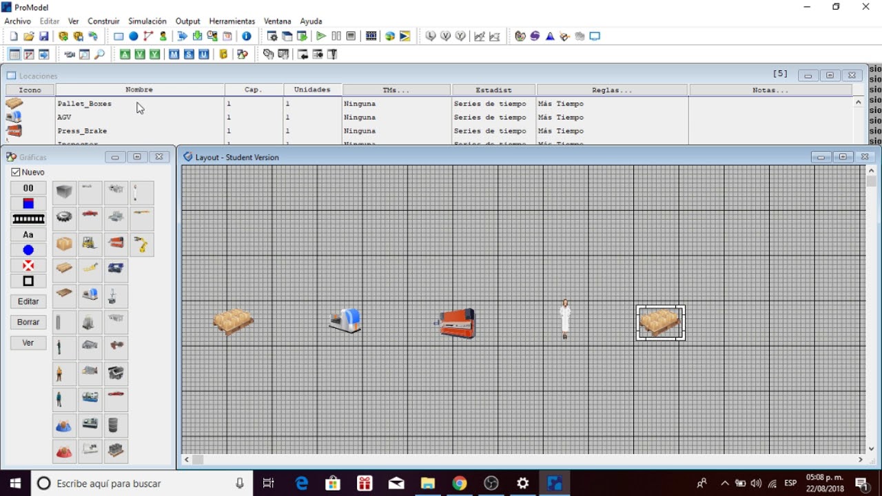 promodel simulacion ejemplos sencillos