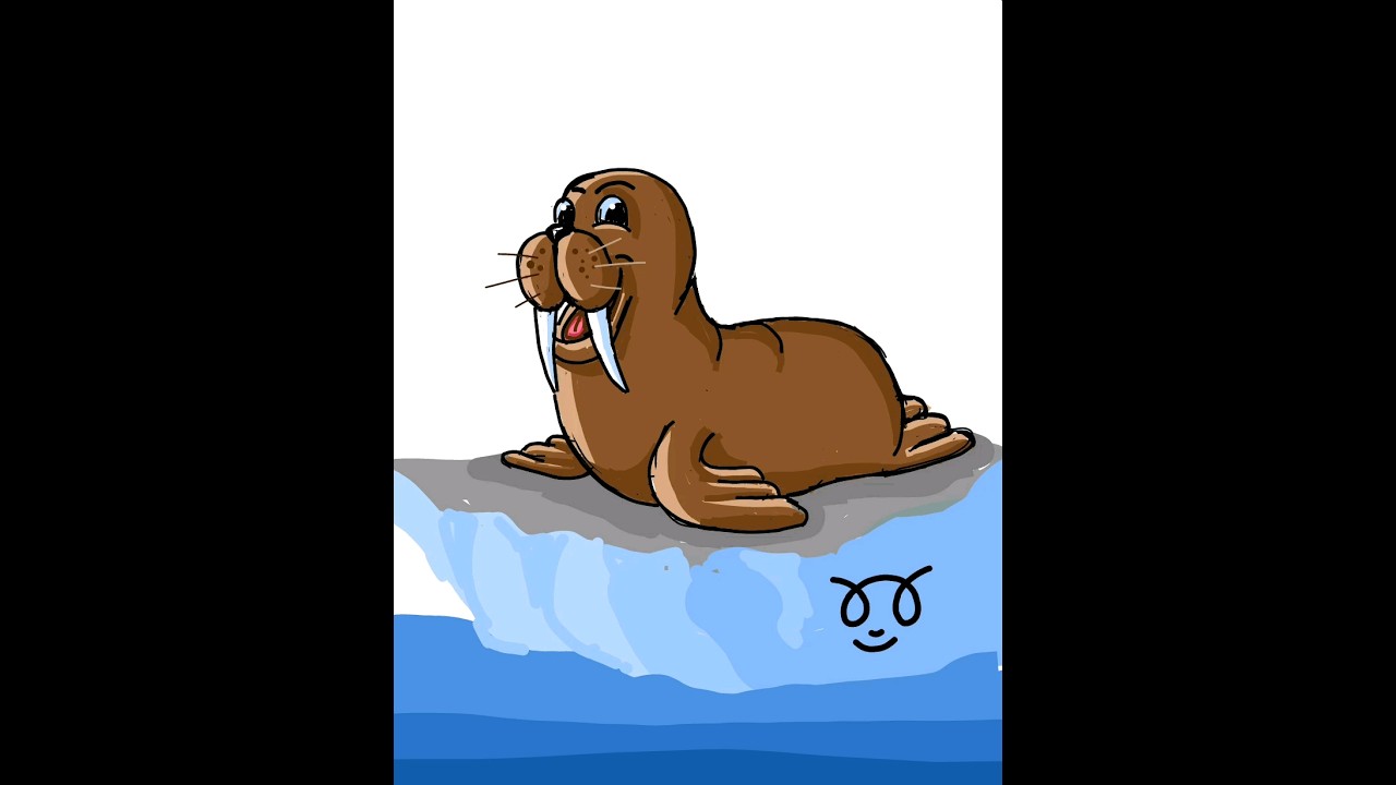 Menggambar Walrus #drawwalrus