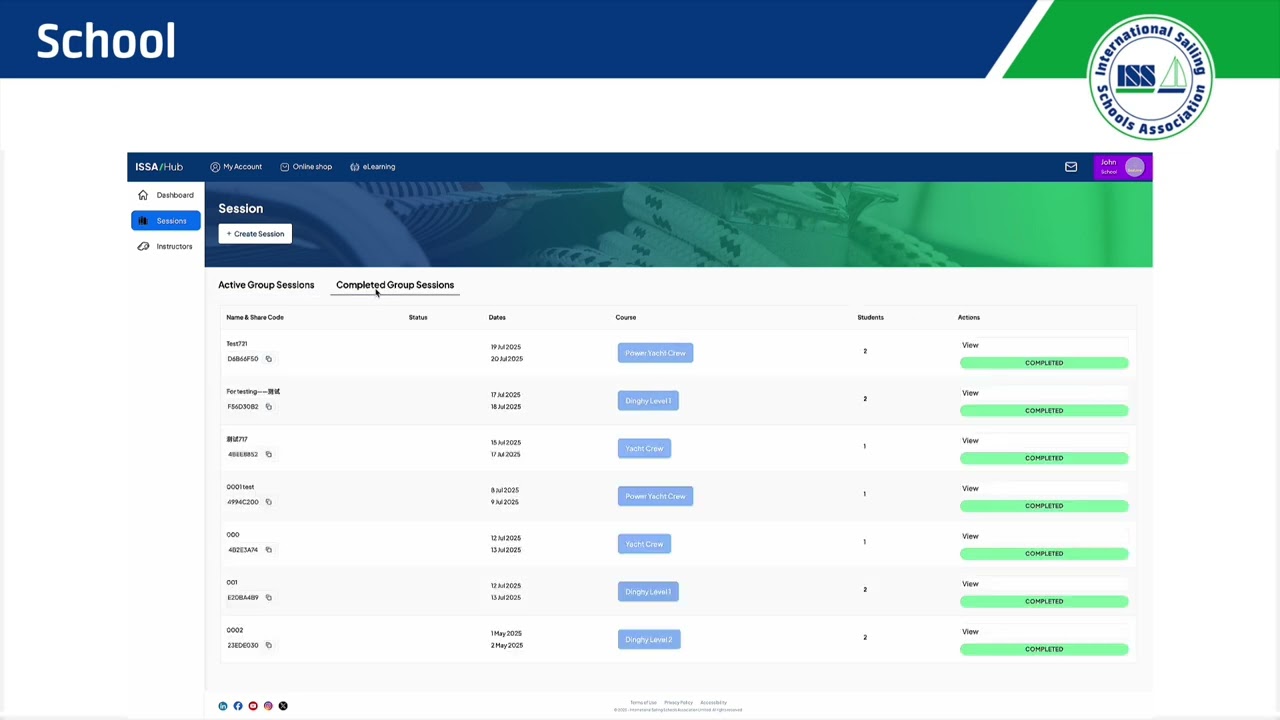 ISSA Hub [School & Instructor] ENG