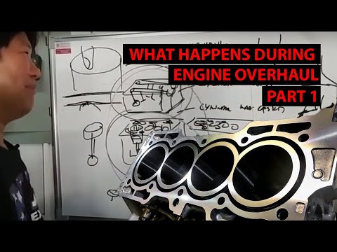 What happens during an engine overhaul?
