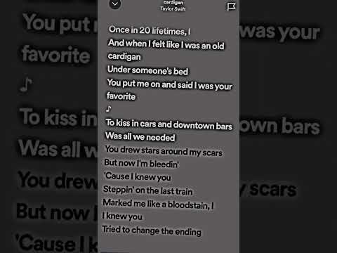 Taylor Swift - Cardigan (Lyrics)