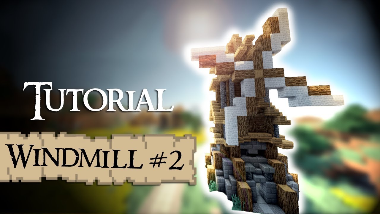 Minecraft Tutorial: medieval windmill (Version 2)