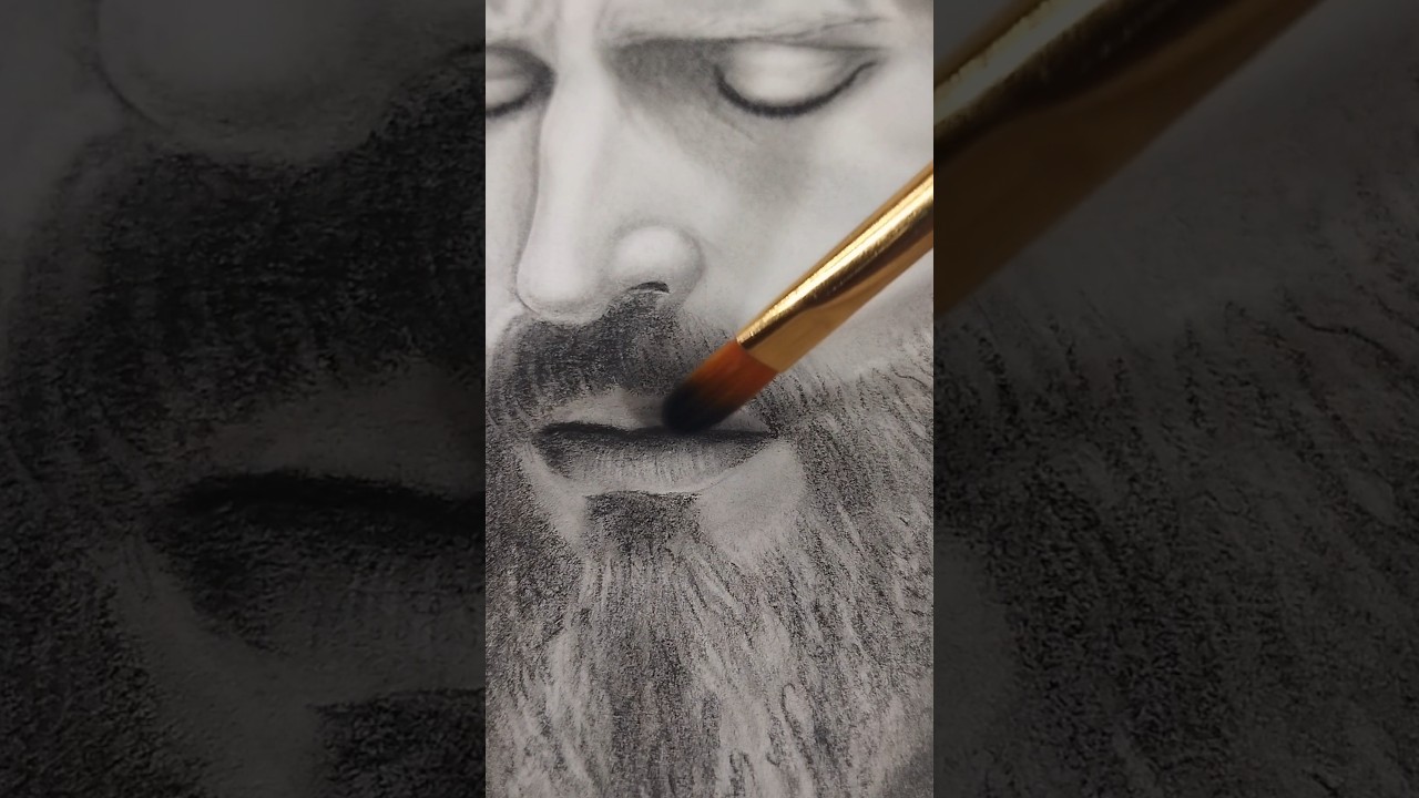 Jesus Christ Realistic Drawing Portrait #shorts #art #sketch #jesus #hyperrealism