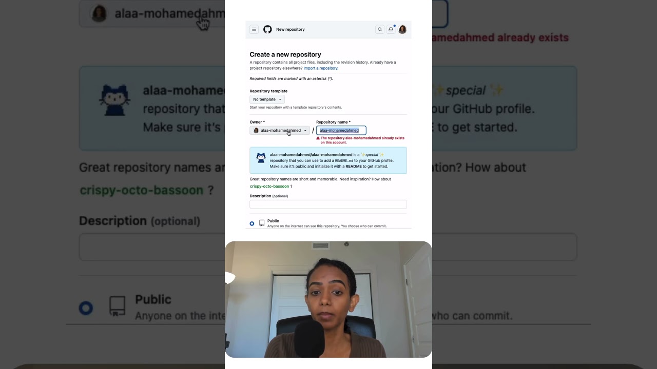 Create and customize Github profile README.md page