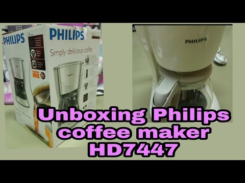 Philips HD7447 coffee maker unboxing