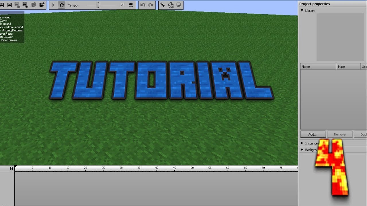 Mine-Imator Tutorial Lesson 4 - Overlay And BackGround