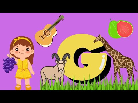 G letter words | words that start with G | Phonics letter G | Learning words starting with G