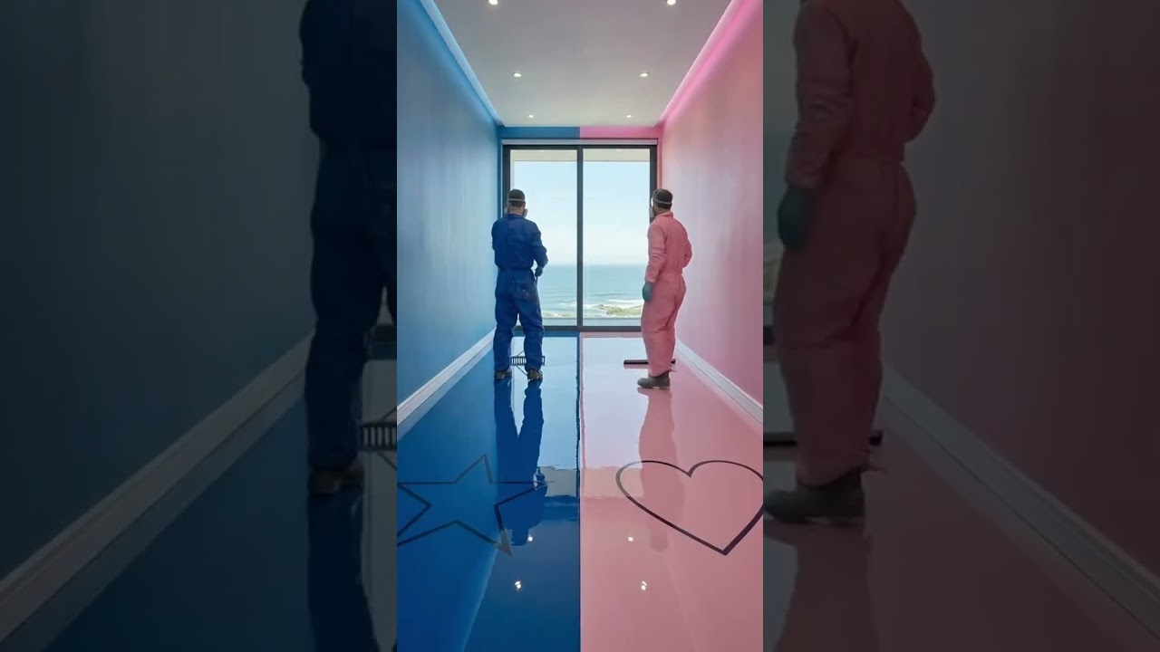 Modern Living Room Makeover – Stunning Epoxy Floor Design