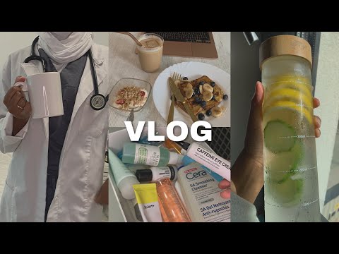 VLOG | 3:30 AM MORNING ROUTINE, muslimah medical student, skin care, Fajr, food, Anime, productive🌿