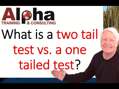 Two tailed vs. One tailed in hypothesis testing?