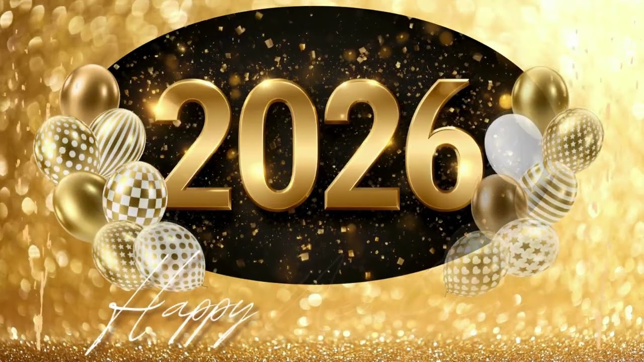 2026 golden 4k UHD BACKGROUND video loop