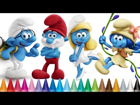 SMURFS The Lost Village Movie Coloring Pages Compilation | Kids Coloring Book