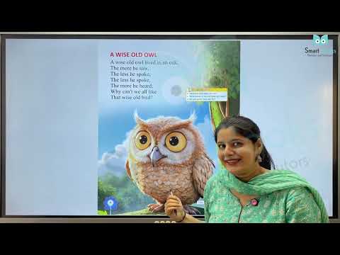 A Wise Old Owl | English Rhymes B | Smart Books Publishers