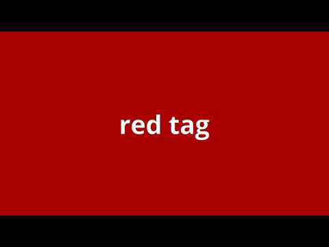 what is the meaning of red tag