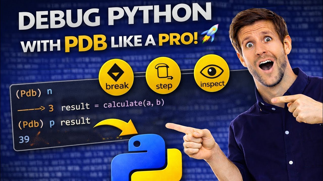 #48 Debug Python with PDB Like a Pro! 🚀 #PythonDebugger