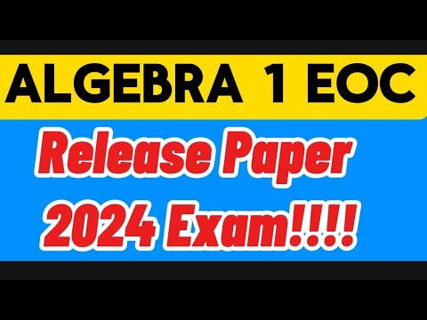 Algebra 1 eoc release paper 2024 ace your Algebra 1 today #maths #basicproblems #algebra1#education