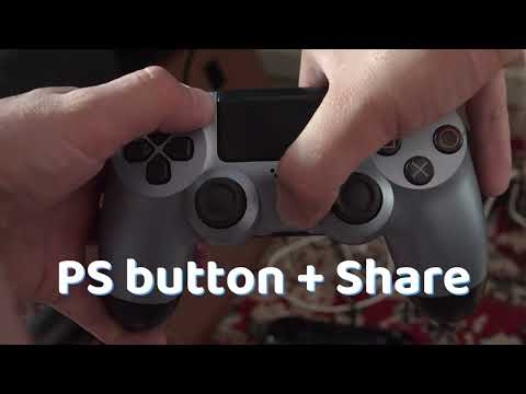 How to connect PS4 controller if blinking white