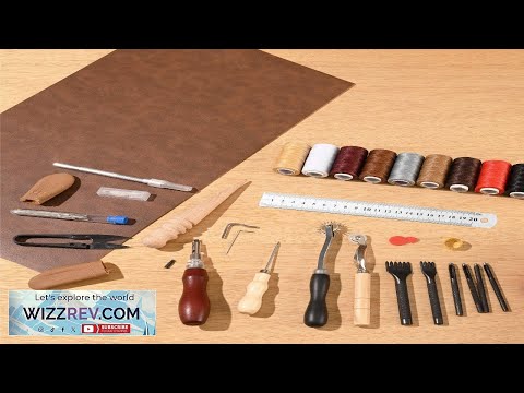 Leather Working Tools Kit 38 PCS Engraving Punching Stamping Sewing Tools Review
