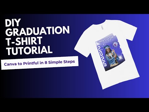 Graduation T-Shirt Design Template for Canva – Editable & Print-Ready