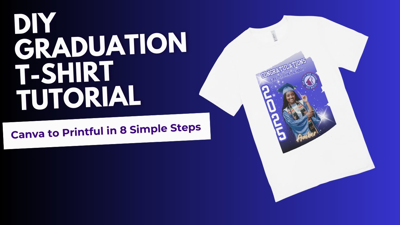 Graduation T-Shirt Design Template for Canva – Editable & Print-Ready
