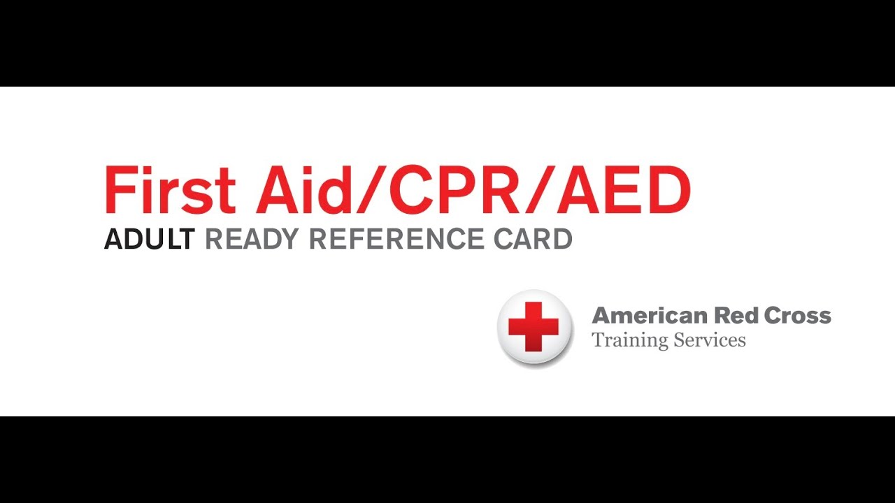 First Aid / CPR/ AED Reference Card PDF - AD)))