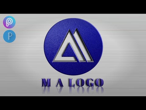 M A LOGO DESIGN- easy design logo use picart and pixel lab Tutorial(HD)