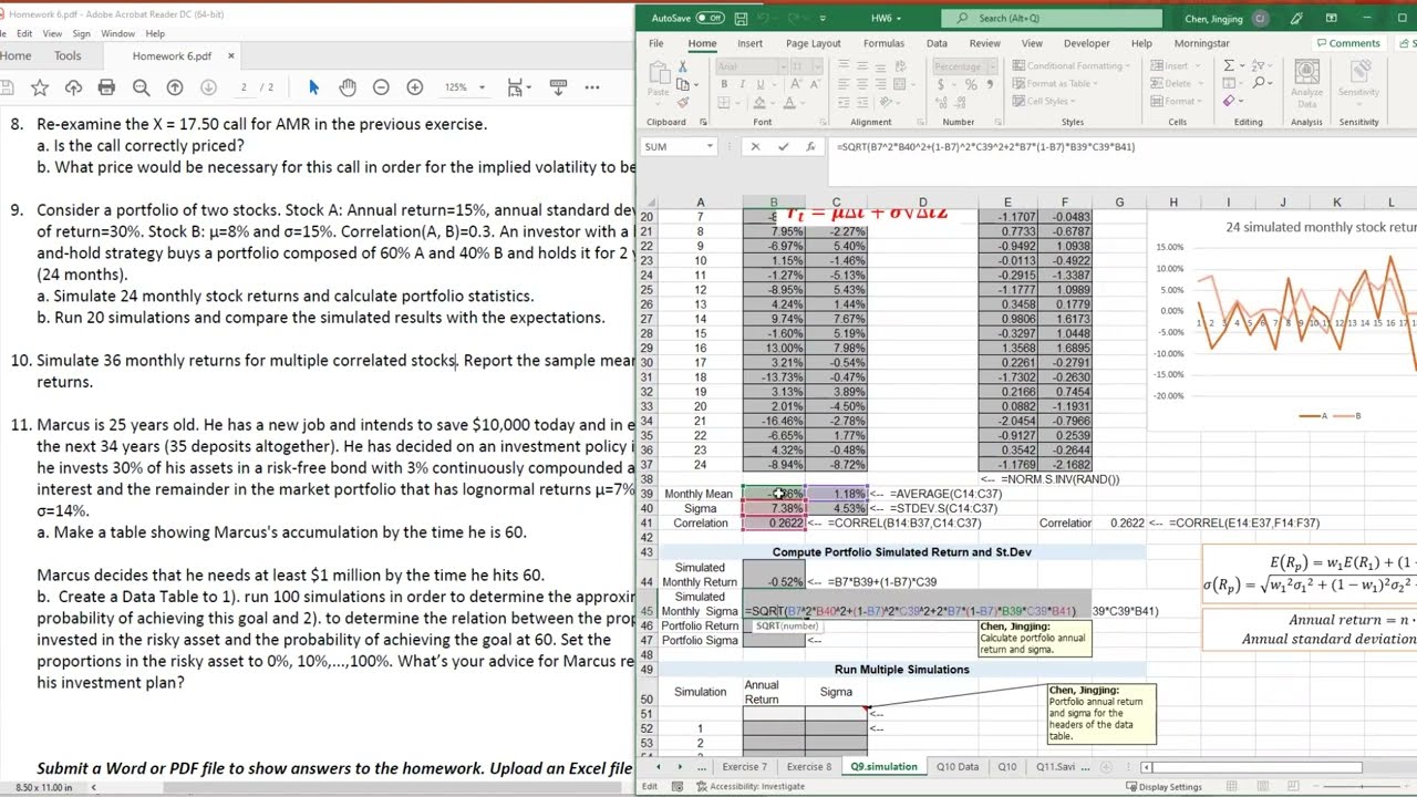 Review for Simulation (Homework)