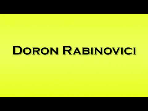 Pronunciation of Doron Rabinovici