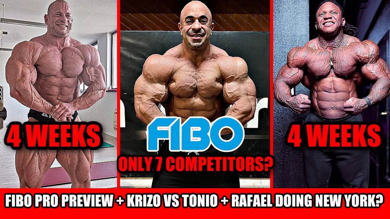 FIBO Pro Lineup, Only 7 Competitors? + Krizo Vs Tonio 4 Weeks Out + Will Rafael Compete in New York?