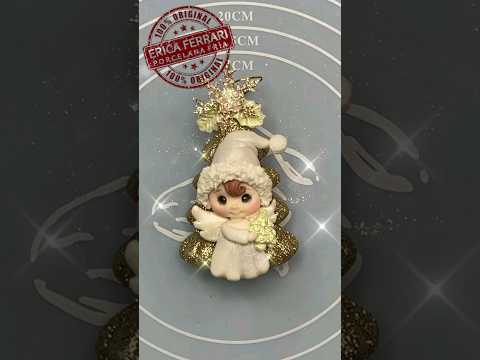 Manualidades Navideñas Adorno Angel de Navidad en Porcelana fria |Erica Ferrari| #diy| #christmas