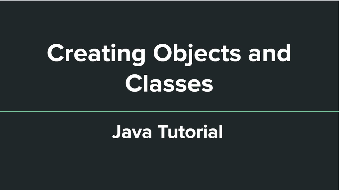 Java Tutorial: How to Create Objects and Classes (getMethod, setMethod, toString)