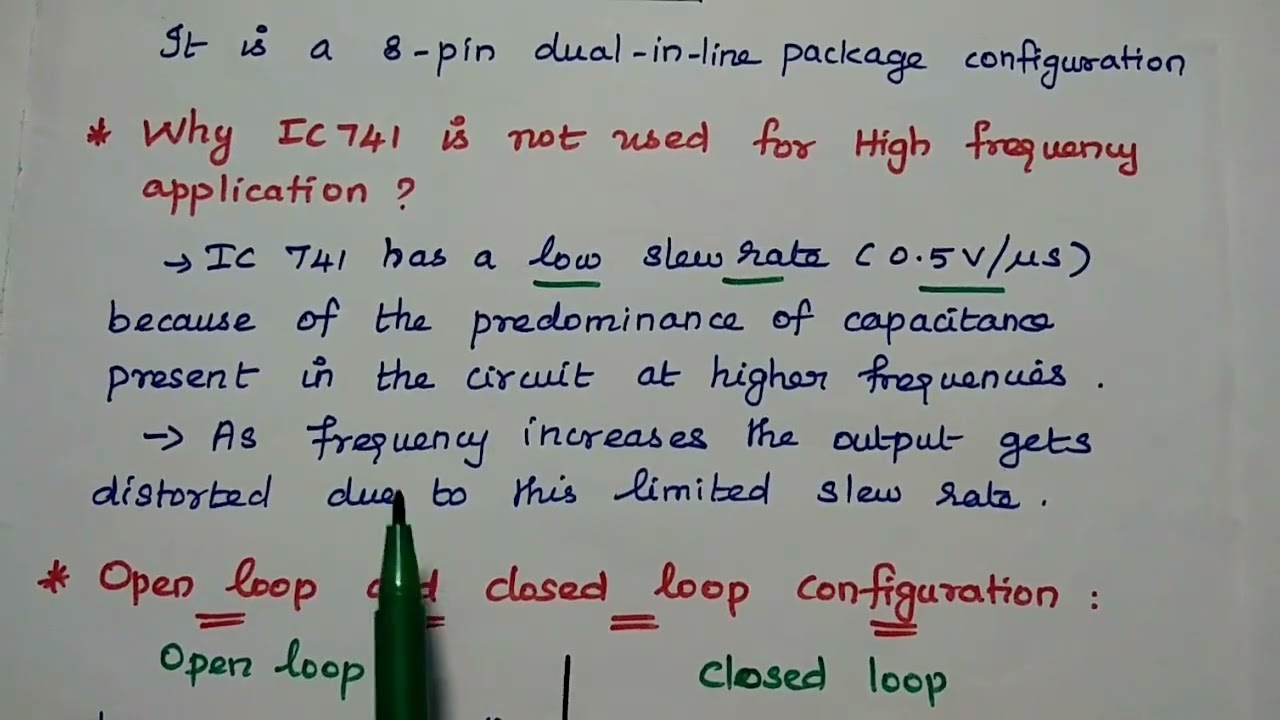 LIC - Unit I - Important 2 marks and overview - AU Questions - EC3451 - Linear Integrated Circuits