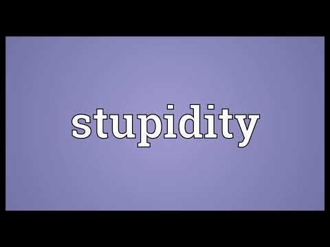 Stupidity Meaning