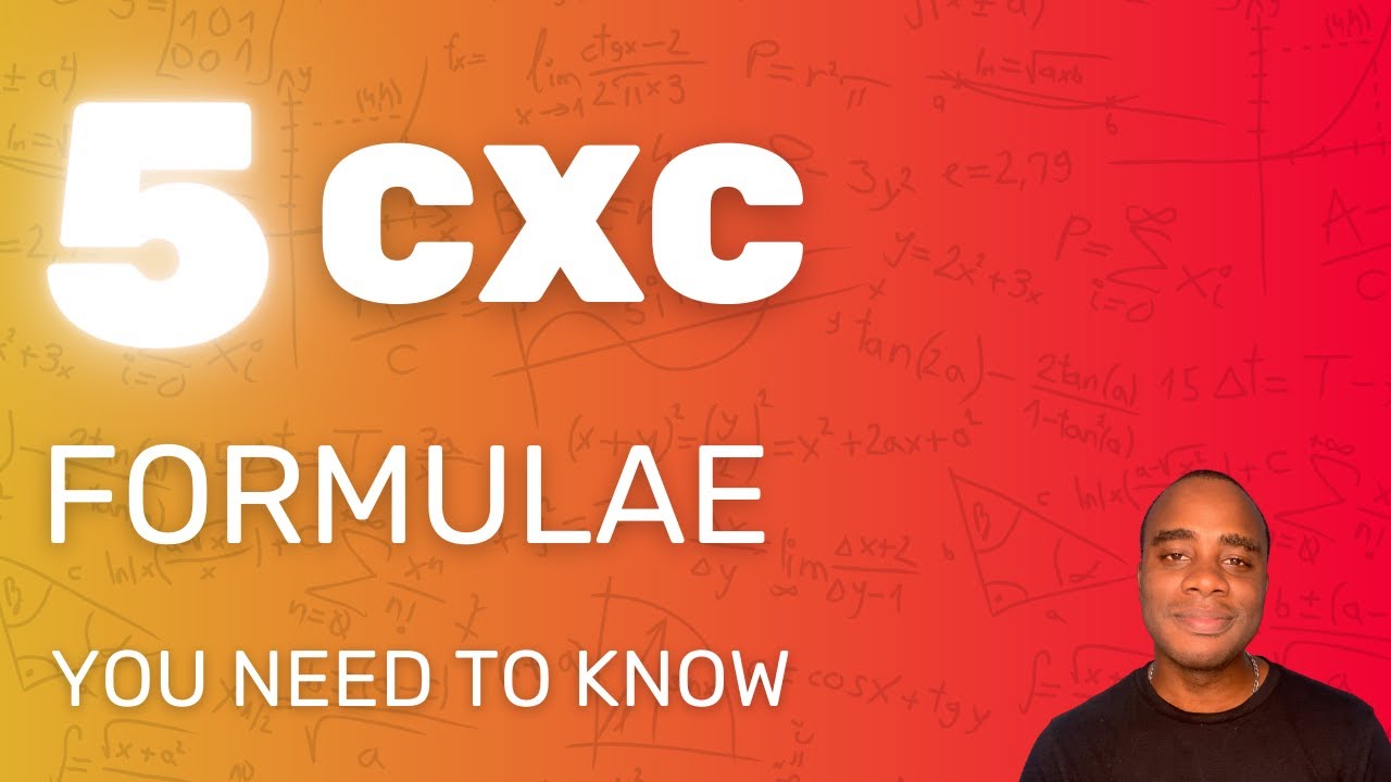 These 5 CXC Formulae Are Not On The Formula Sheet. You Should Know Them