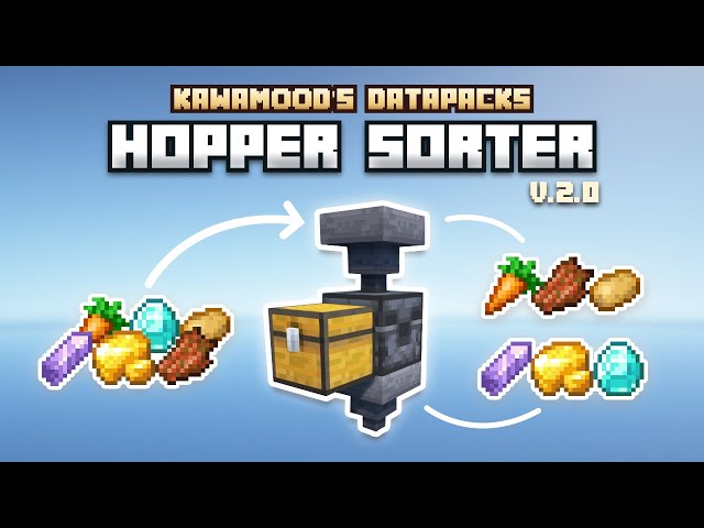 Hopper Sorter Create Easy And Auto Sorting System Minecraft Data Pack