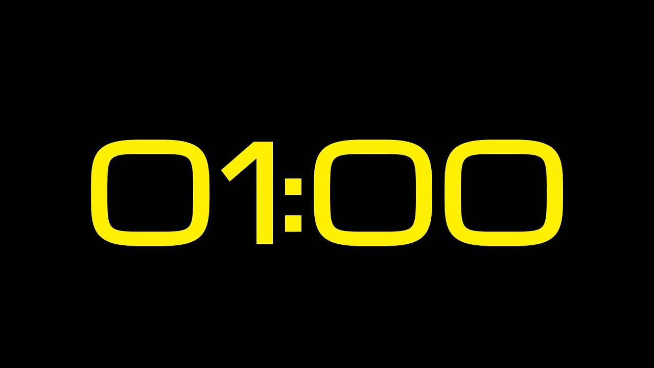 1 Minute Countdown Alarm & Timer / BEEPS AT END