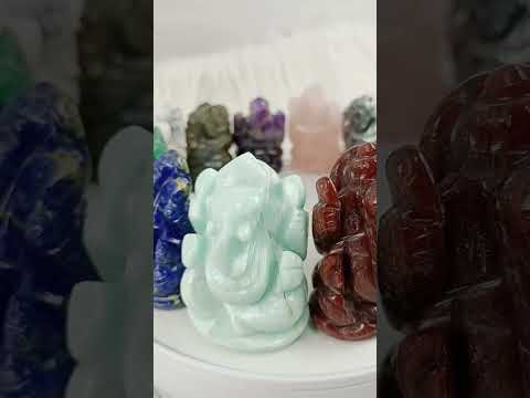 Multi Crystals Ganeshji statue..For Pooja Home Decor,Healing Crystals