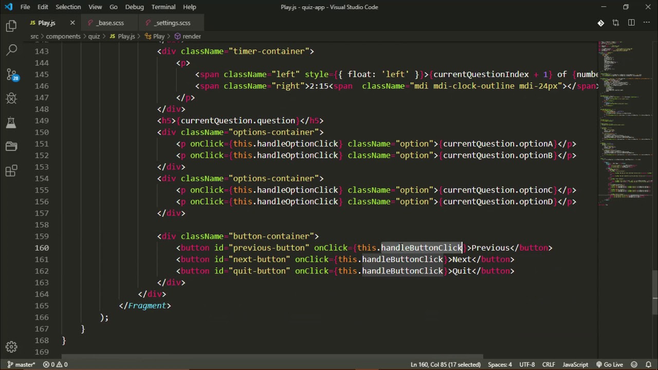 16.  Adding More Button Functionality