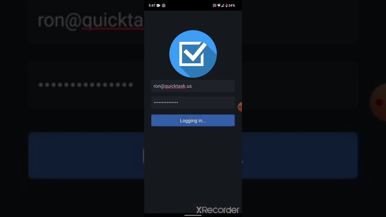 Quick task daily app location services