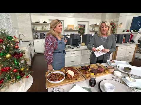 Ninja DoubleStack XL 10qt 6-in-1 Air Fryer w/5pc Skewers & Tongs on QVC