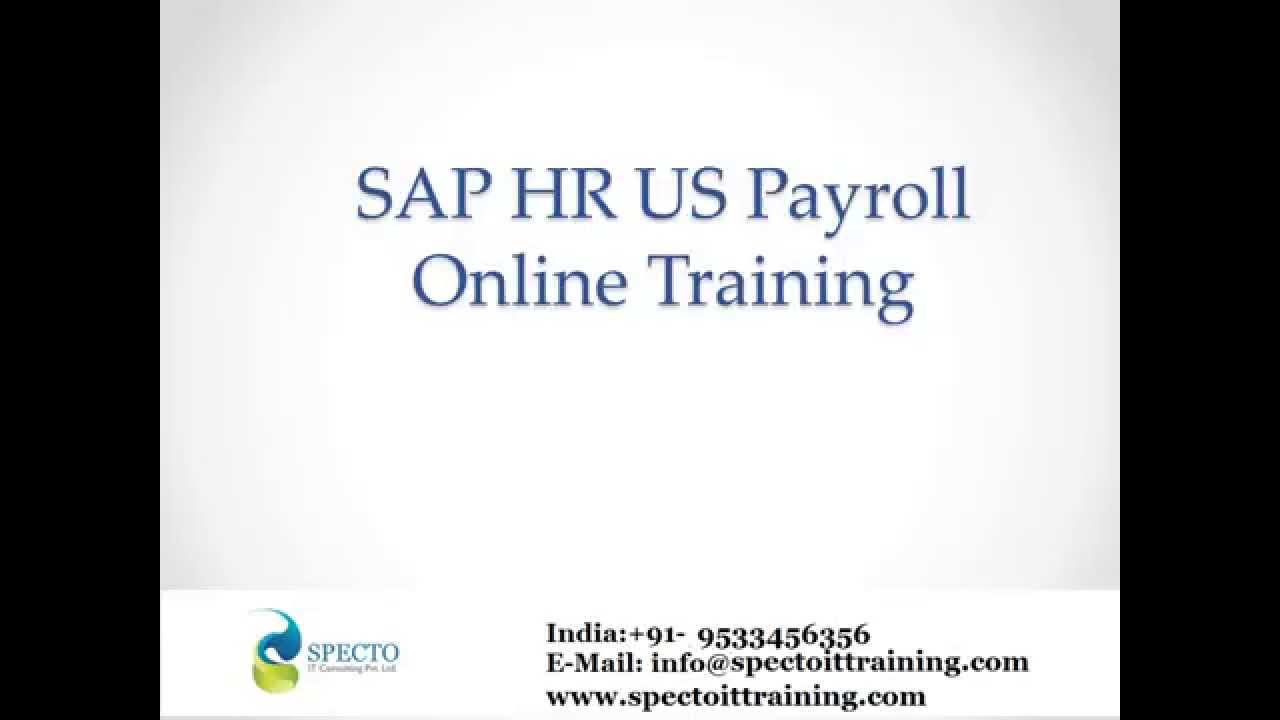 SAP US Payroll OnlineTraining