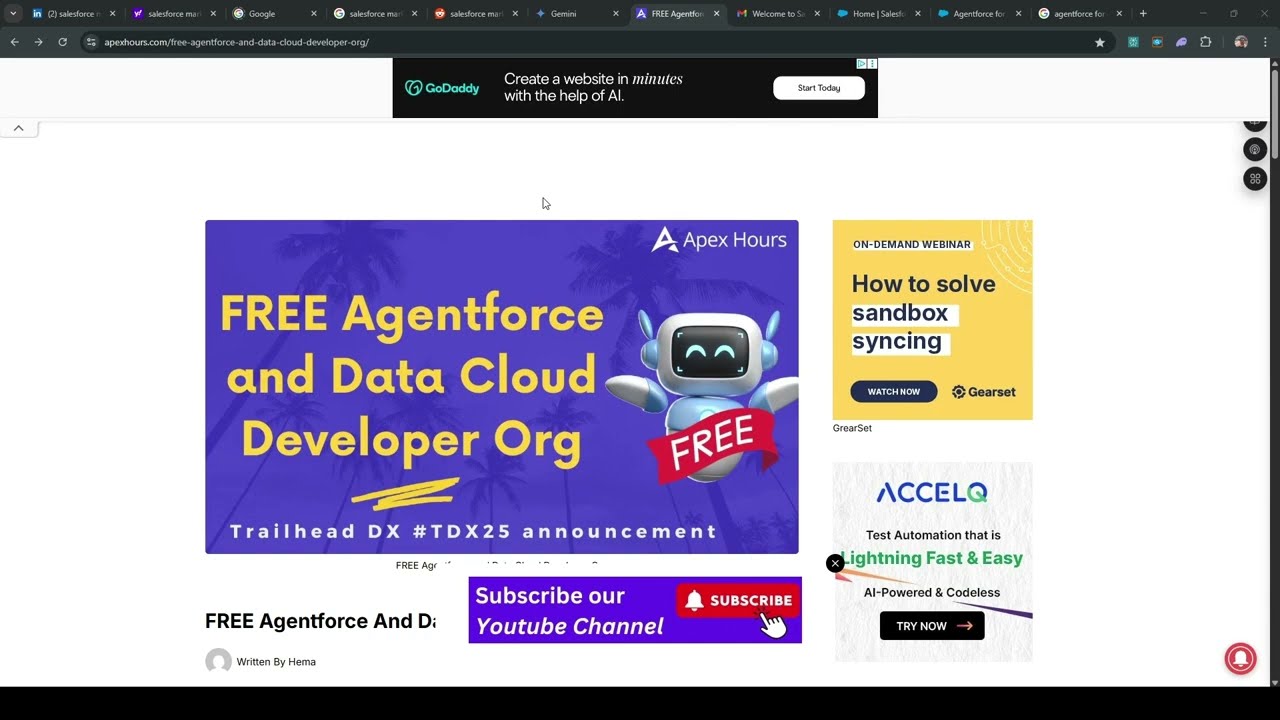 Get FREE Agentforce and Data Cloud Developer Org - FOR LIFE