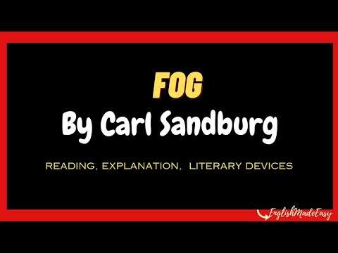 Fog Poem-Class 10 CBSE/ reading, explanation, literary devices