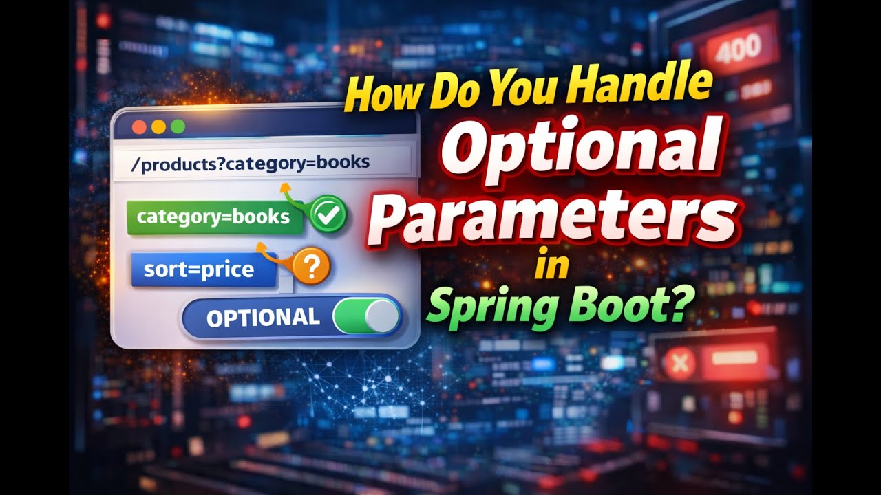 How do you handle optional query parameters in Spring Boot? | Java interview questions