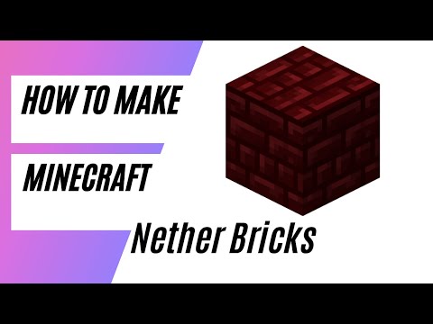How to Make RED NETHER BRICKS | MINECRAFT